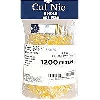Cut Nic 8 Hole Cigarette Filters - Bulk Economy Pack (1200 Filters ...