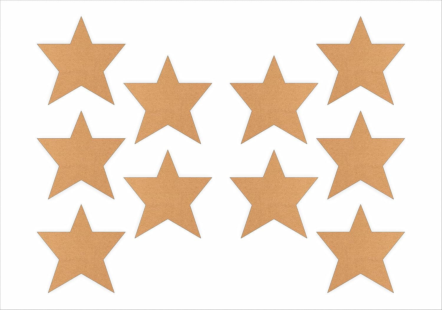 Buy DI-Kraft MDF Star Shape Wooden Cutouts for Home Décor Painting ...