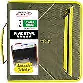 Amazon.com : Five Star Zipper Binder, 2 Inch 3-Ring Binder for School ...