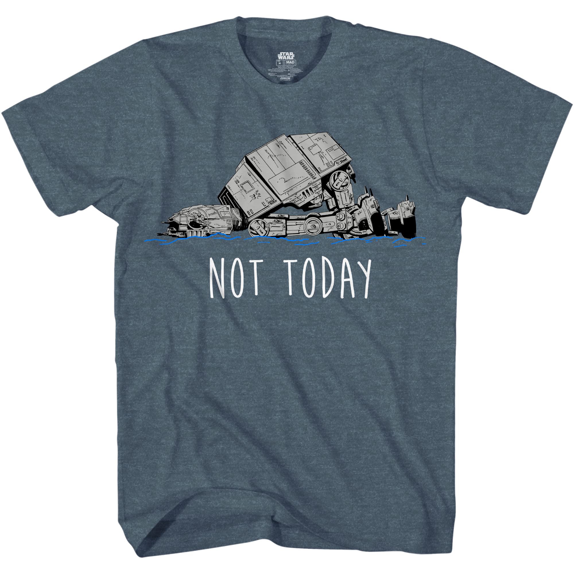 STAR WARS at-at Not Today Humor Funny Hoth Adult Graphic T-Shirt(XL ...