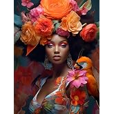 Amazon.com: SKRYUIE 5D African Woman Diamond Painting Kits - DIY ...