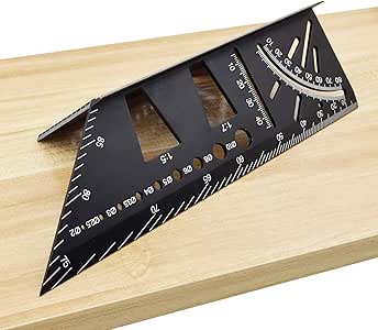 Mocoum Saddle Layout Square for Woodworking, Aluminum Alloy 45°/ 90 ...
