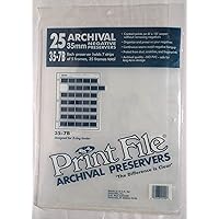 Amazon.com : Printfile 357B25 35mm Film Negative Storage Sheets 7 Strip ...
