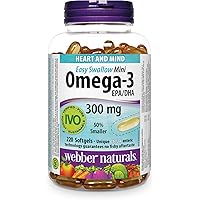 Webber Naturals Omega-3 300 mg Mini, 220 Clear Enteric No Fishy ...