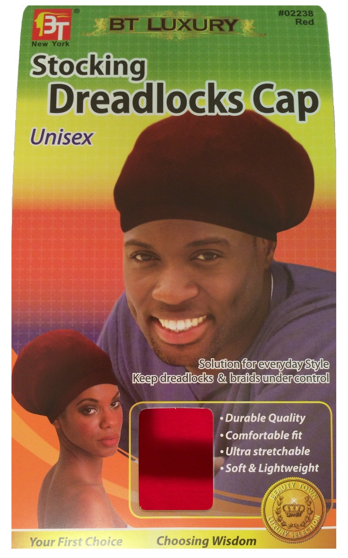 Amazon.com: Stocking Dreadlocks Cap - Dark Brown, Comfortable fit ...
