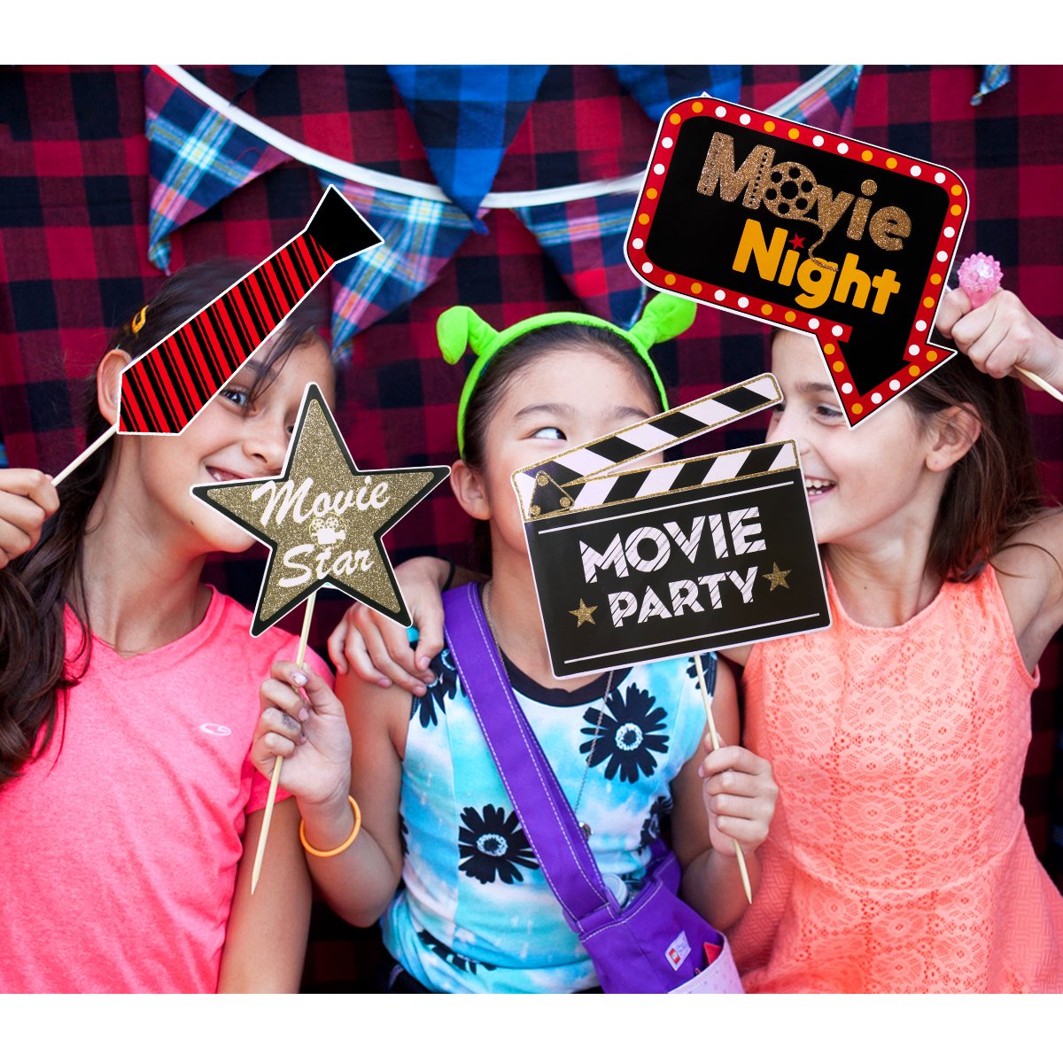 BESTOYARD Hollywood Themed Party Props Movie Night Photo Booth Props bestoyard-hollywood-themed-party-props-movie-night-photo-booth-props