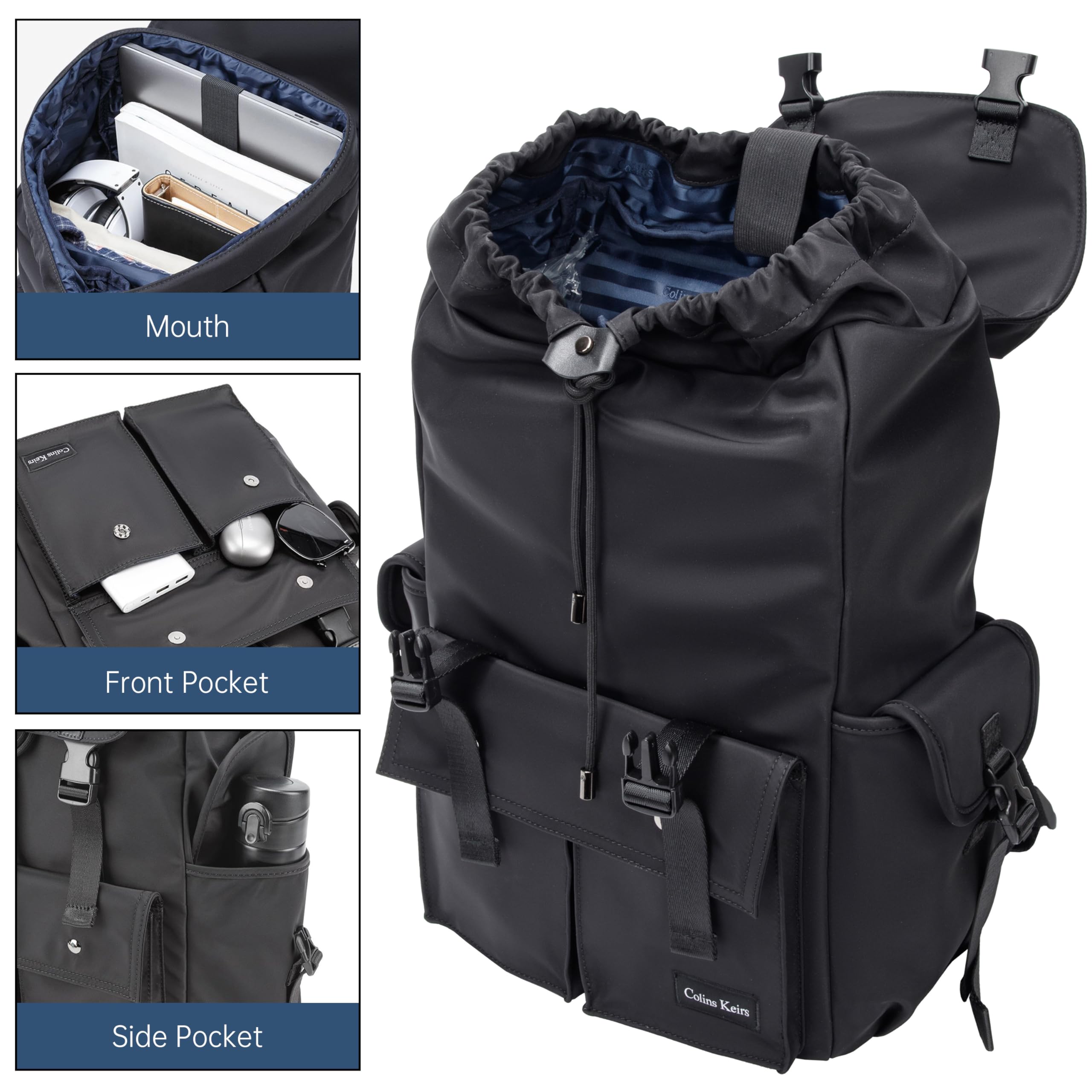 Mua 15.6 inch laptop backpack, drawstring anti-theft waterproof tech ...