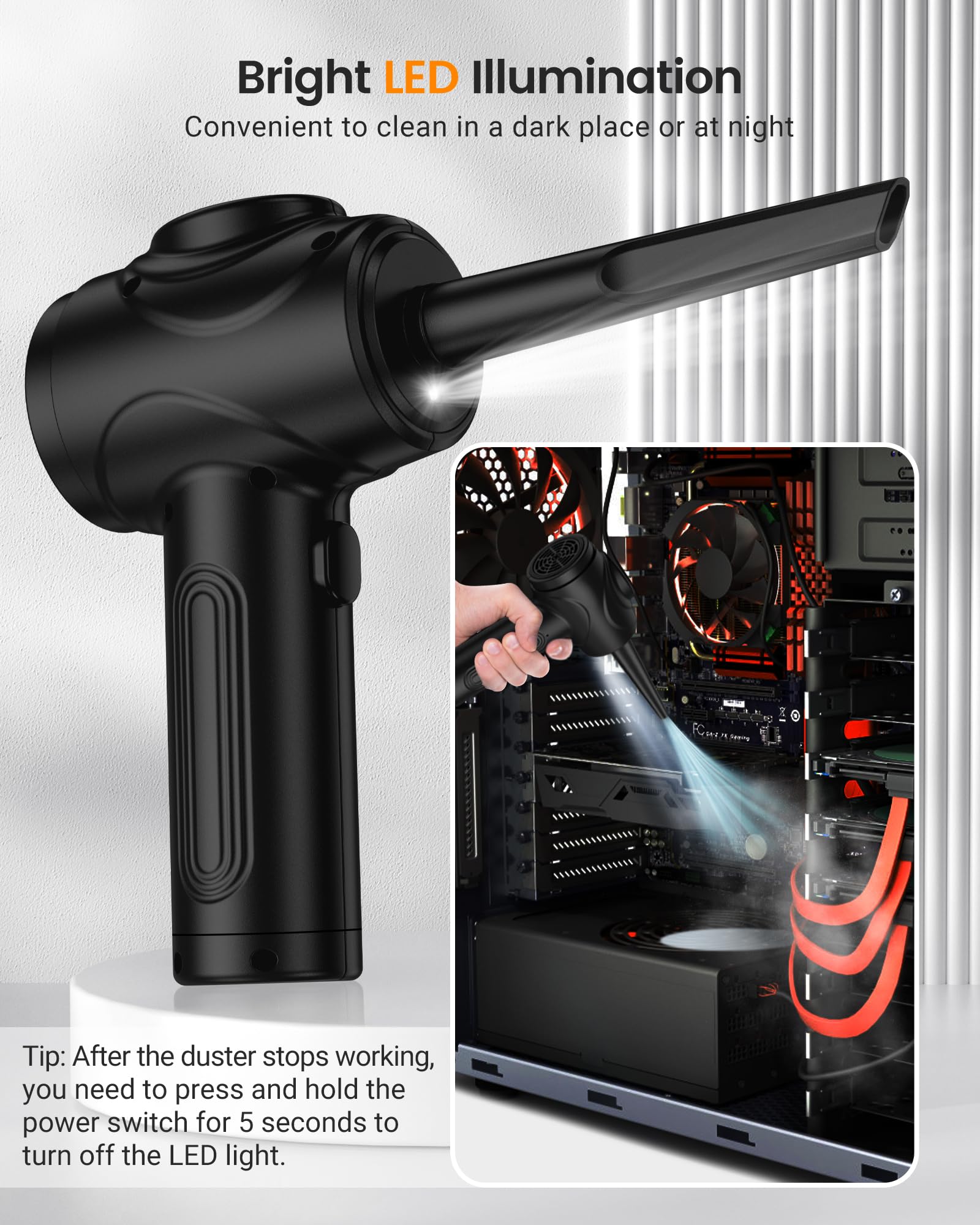 Mua Electric Compressed Air Duster for Computers, 100000RPM Powerful ...