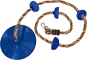 Amazon.com: Jungle Gym Kingdom Tree Swing Climbing Rope with Platforms ...