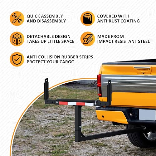 Harbor Freight Kayak Rack PENSUN Truck Bed Extender, 2 In 1 Design ...