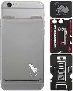 Amazon.com: Cell Phone Card Wallet Stick on - Phone Holder for Any ...