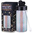 Amazon.com: Fine Holographic Iridescent Silver Glitter Powder ...