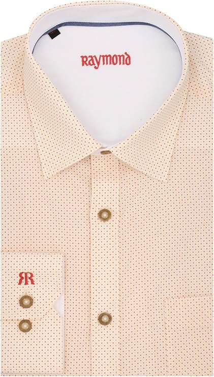 Buy Raymond Men's Casual Shirt (8907249267572_RCSX00632-R4_Medium Red ...
