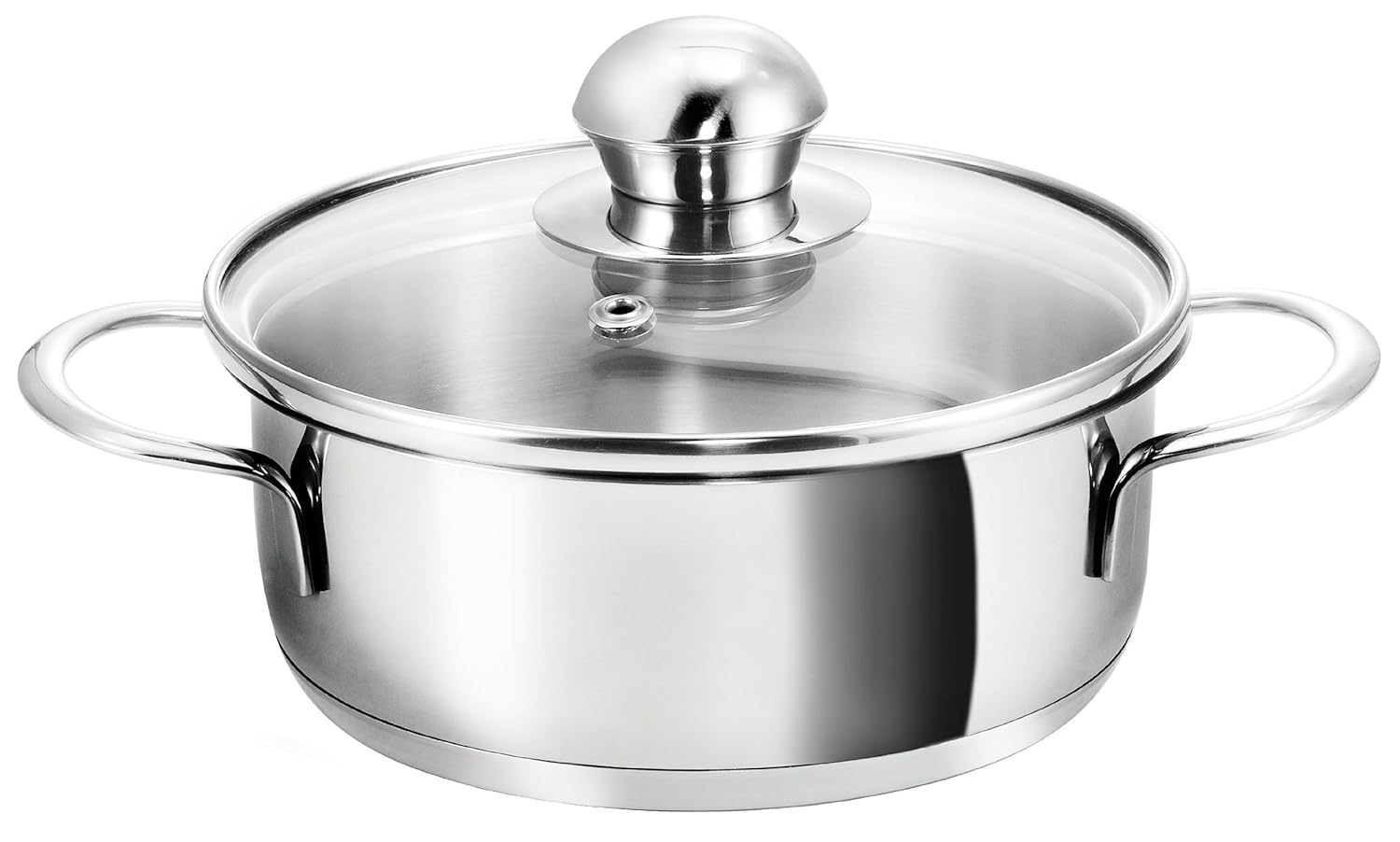 KOPF Parvus Mini Cooking Pot with Glass Lid, Stainless Steel, Diameter ...