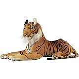 Amazon.com: GUDVES Tigers Plush Toy Stuffed Animal Plush Cat - by Tiger ...