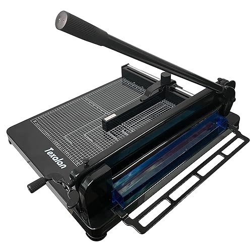 TEXALAN(R) Heavy Duty Guillotine Paper Cutter Black 400 Sheets Stack ...