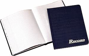 Amazon.com : Adams Record Book, 7 x 9.25 Inches, Navy, 80 Pages ...