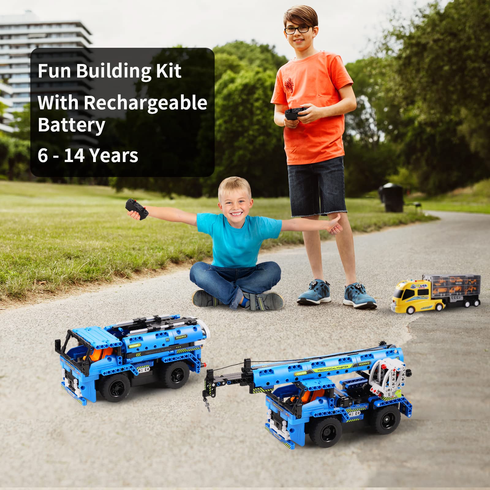 Mua Remote Control Building Toys, 2-in-1 Technic Vehicle Building Kits ...