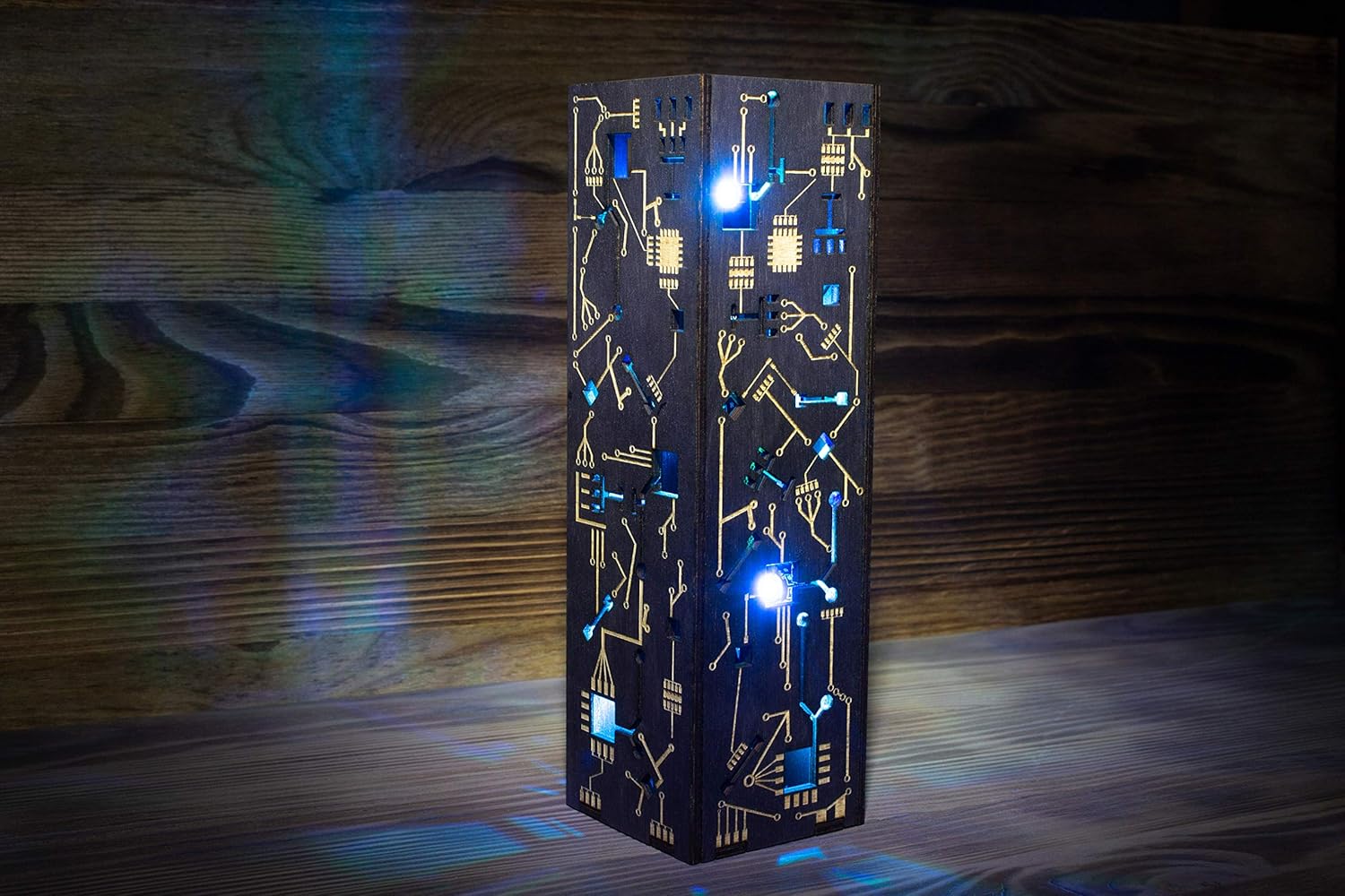 Cyberpunk Night Lamp - Handmade Sci-fi Punk Style Table LED Lamp ...