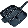 Amazon.com: Master Pan Non-Stick Divided Grill/Fry/Oven Meal Skillet ...