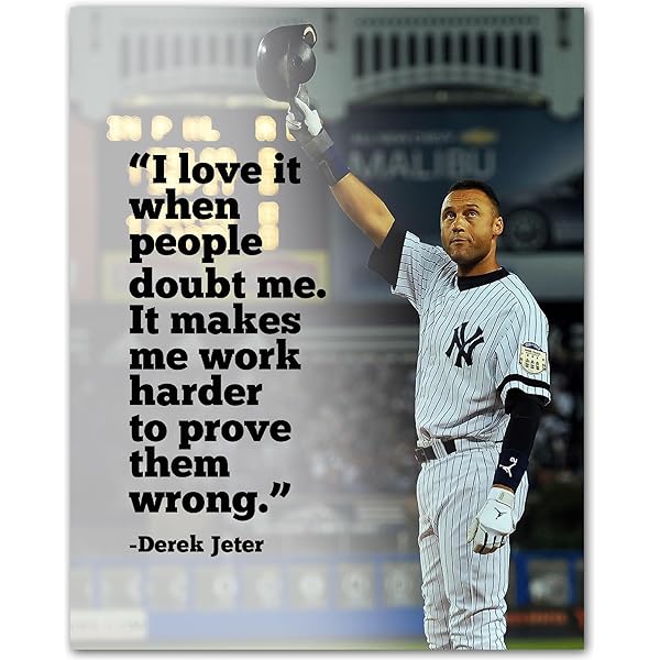 Derek Jeter Zitat Poster