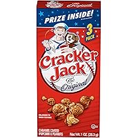 Amazon.com: Cracker Jack Popcorn & Peanuts, Caramel Coated,1 Ounce ...