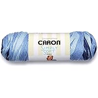 Amazon.com: Caron Simply Soft Ombre Yarn (4) Medium Gauge 100% Acrylic ...