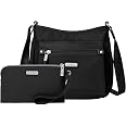 Baggallini womens Uptown Bagg With Rfid Wristlet Handbags, Black, One ...