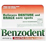 Amazon.com: Benzodent Dental Pain Relieving Cream for Dentures and ...