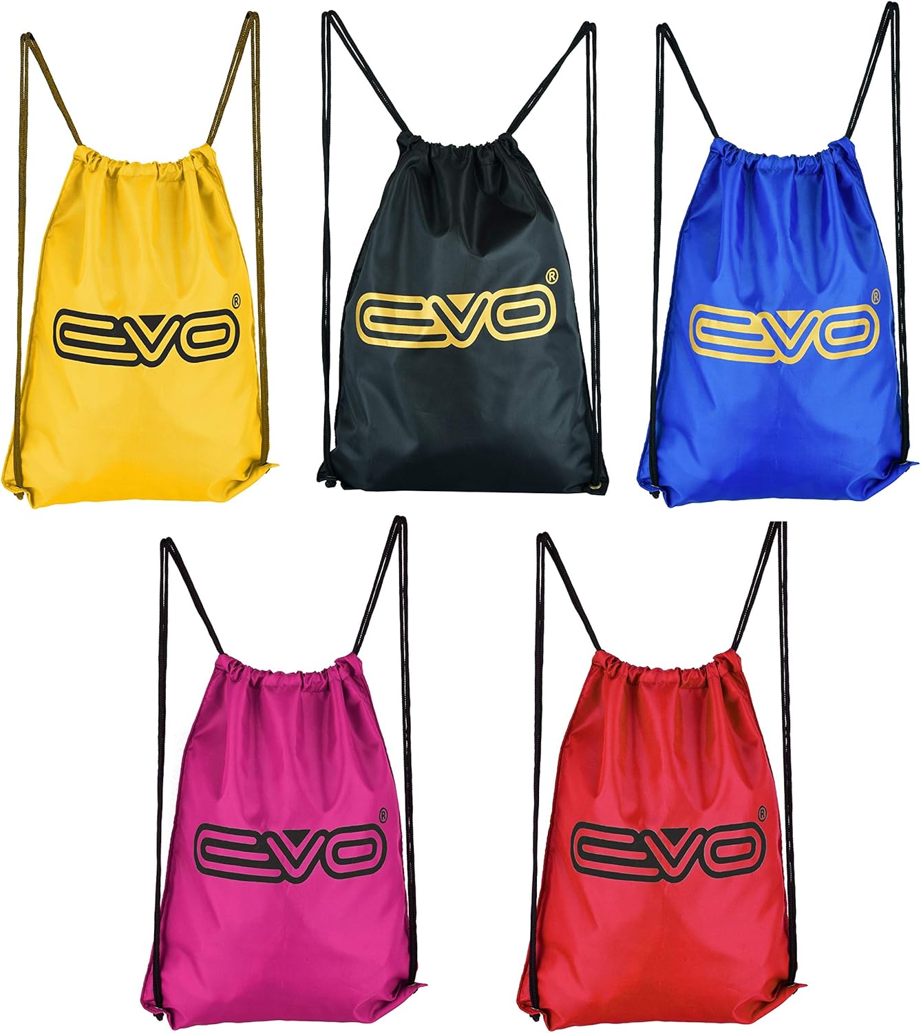 Islero Fitness EVO Drawstring Gym Sack Bags Cinch Rucksack Sports School Swimming Kit PE Travel ...