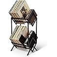 Amazon.com - MODERN VINYL Record Holder - Matte Black Metal - 160-200 ...
