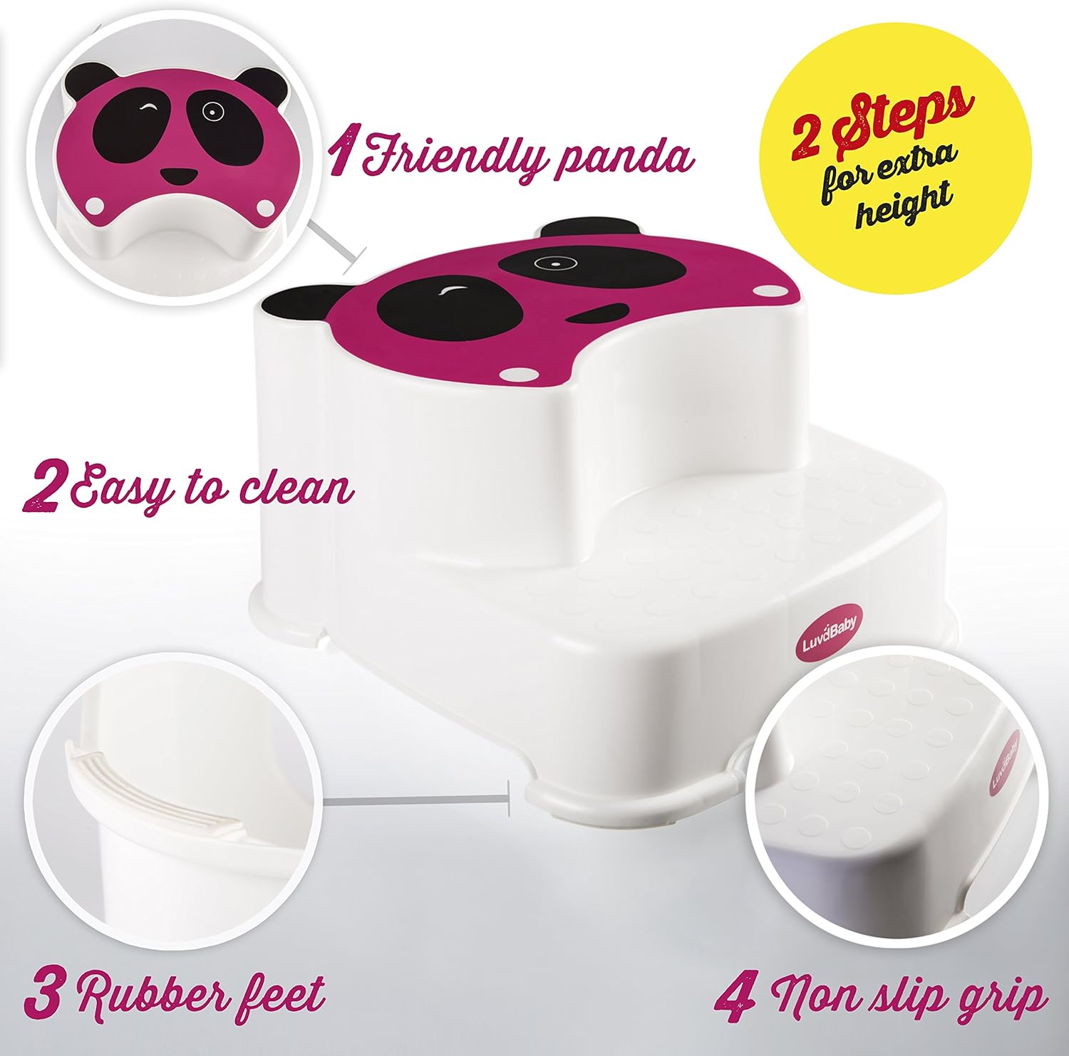 Baby Double Step Stool – The Winking Panda by LuvdBaby | Stepping Stool ...