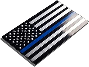 Amazon.com: Aluminum Thin Blue Line Decal Blue Lives Matter Sticker ...