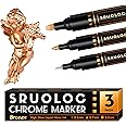 Amazon.com: SRUOLOC 3Pcs Liquid Chrome Paint Markers, Oil-based ...