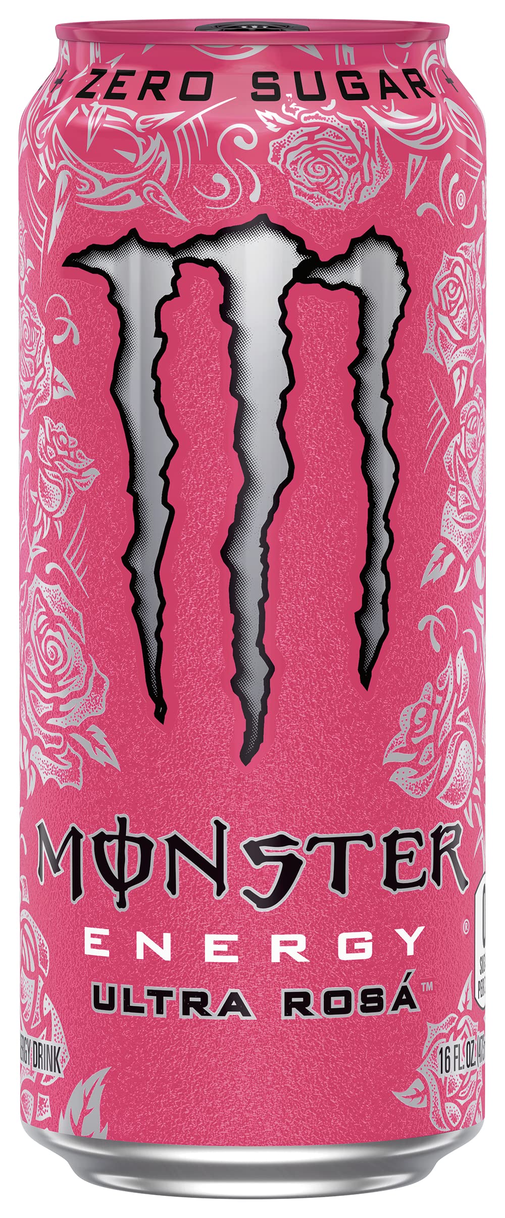 Monster Energy Ultra Rosa, bebida de energía libre de azúcar, 16 onzas ...