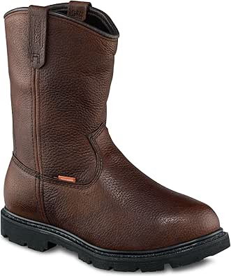 Amazon.com: WORX by Red Wing Shoes Men's 10" Pull-on Internal metgurad ...