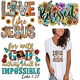 Amazon.com: Iron On Decals for T-Shirt Iron On Patches Heat Transfer ...