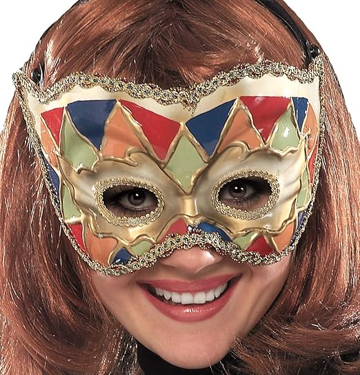 Amazon.com: Rubie's Costume Co Party Colored Eyemask Costume: Clothing