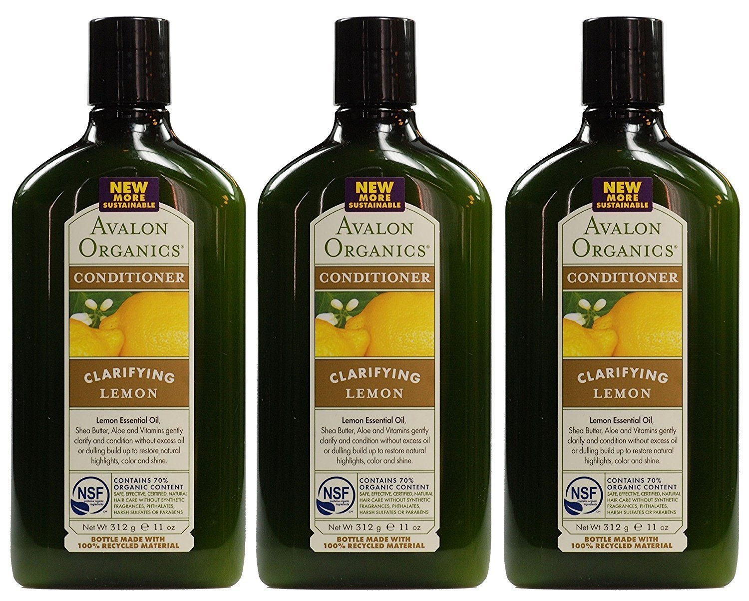 Amazon.com : Avalon Organics Lemon Clarifying Shampoo, 11 Ounce - 6 per ...