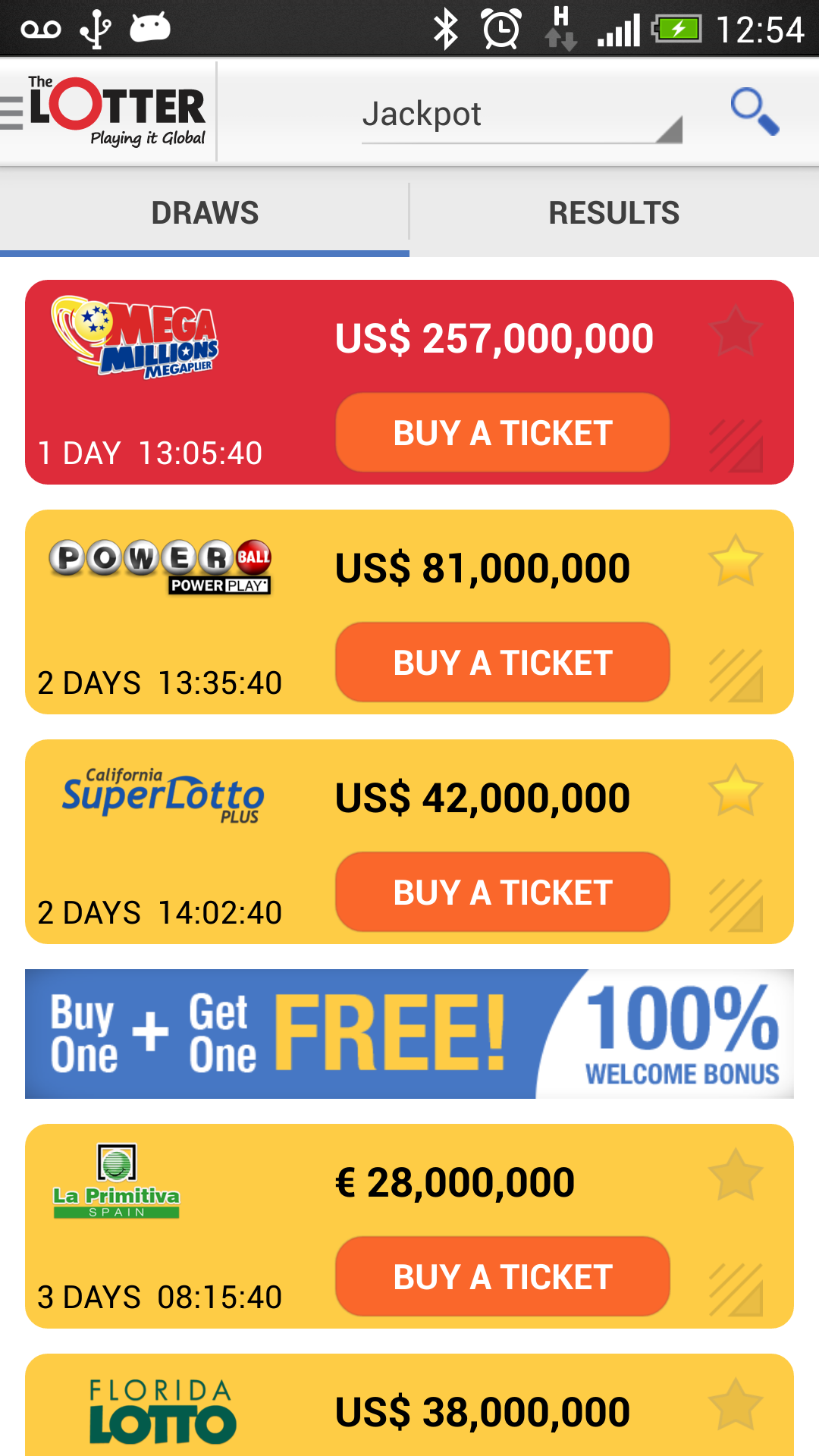 Amazon.com: Lottery Results – theLotter: Appstore for Android