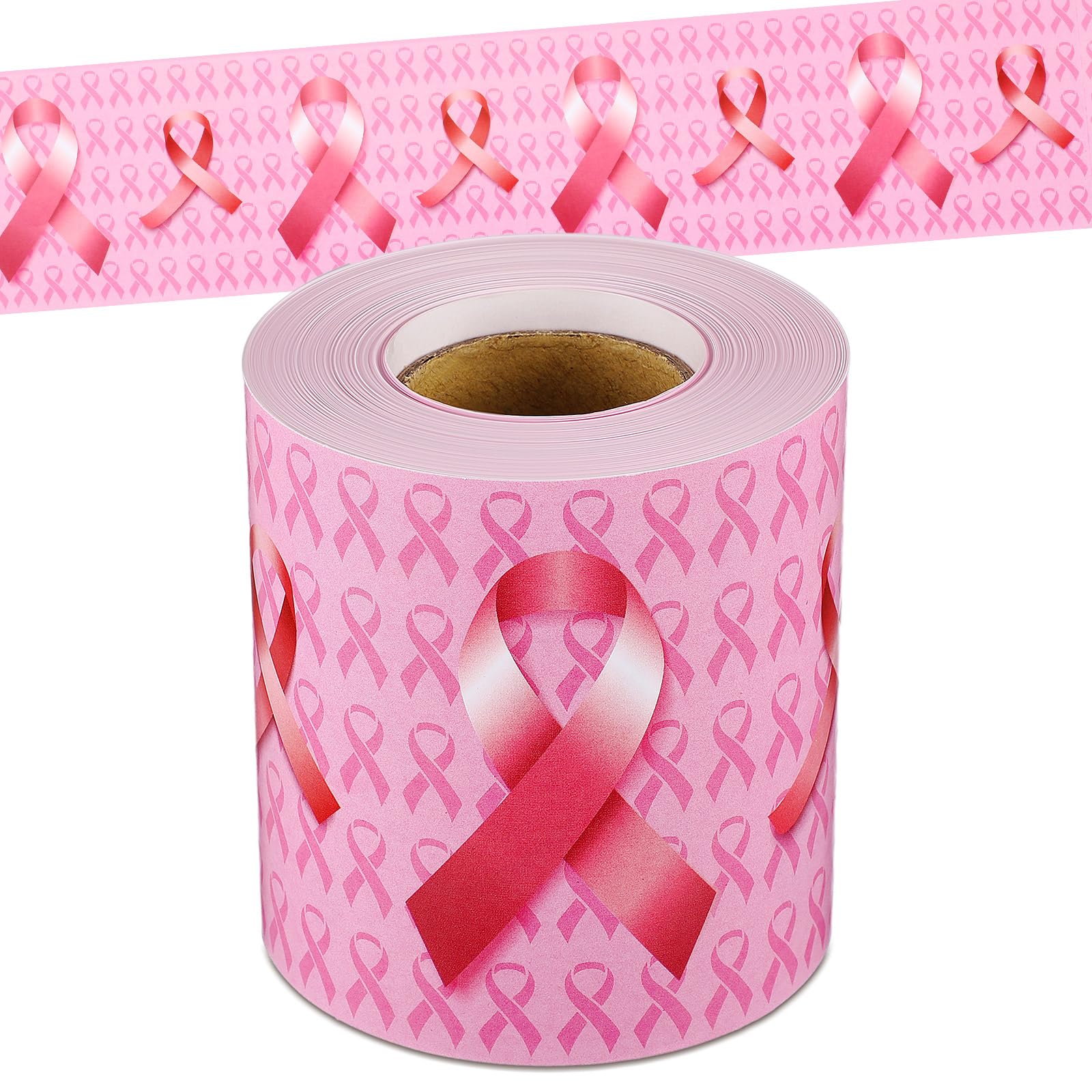Colarr 68.9 Feet Breast Cancer Awareness Bulletin Board Borders Pink ...