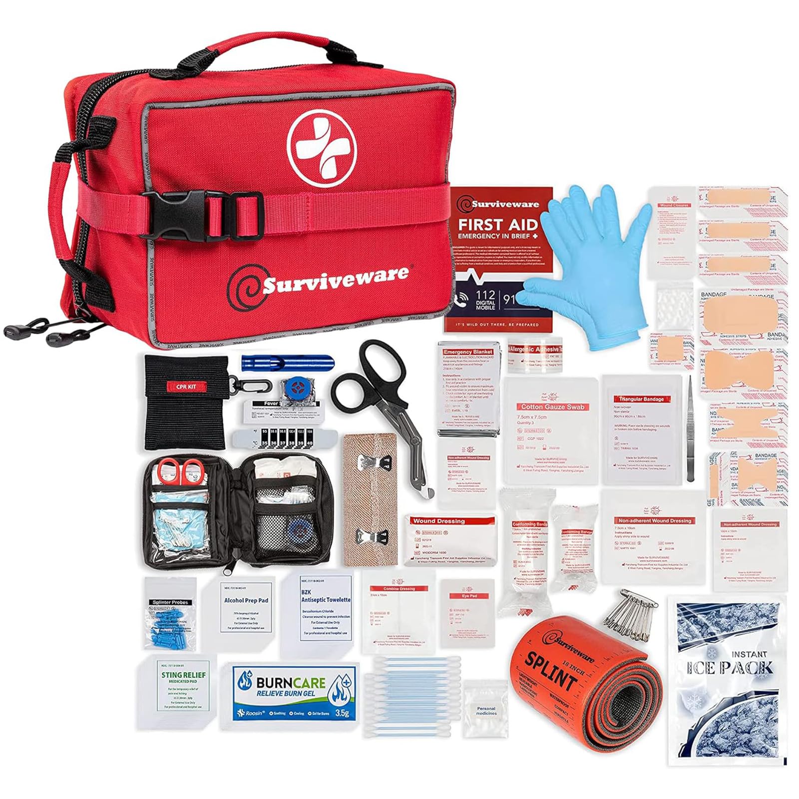 Mua Surviveware 200 Pcs Comprehensive Premium Survival First Aid Kit ...