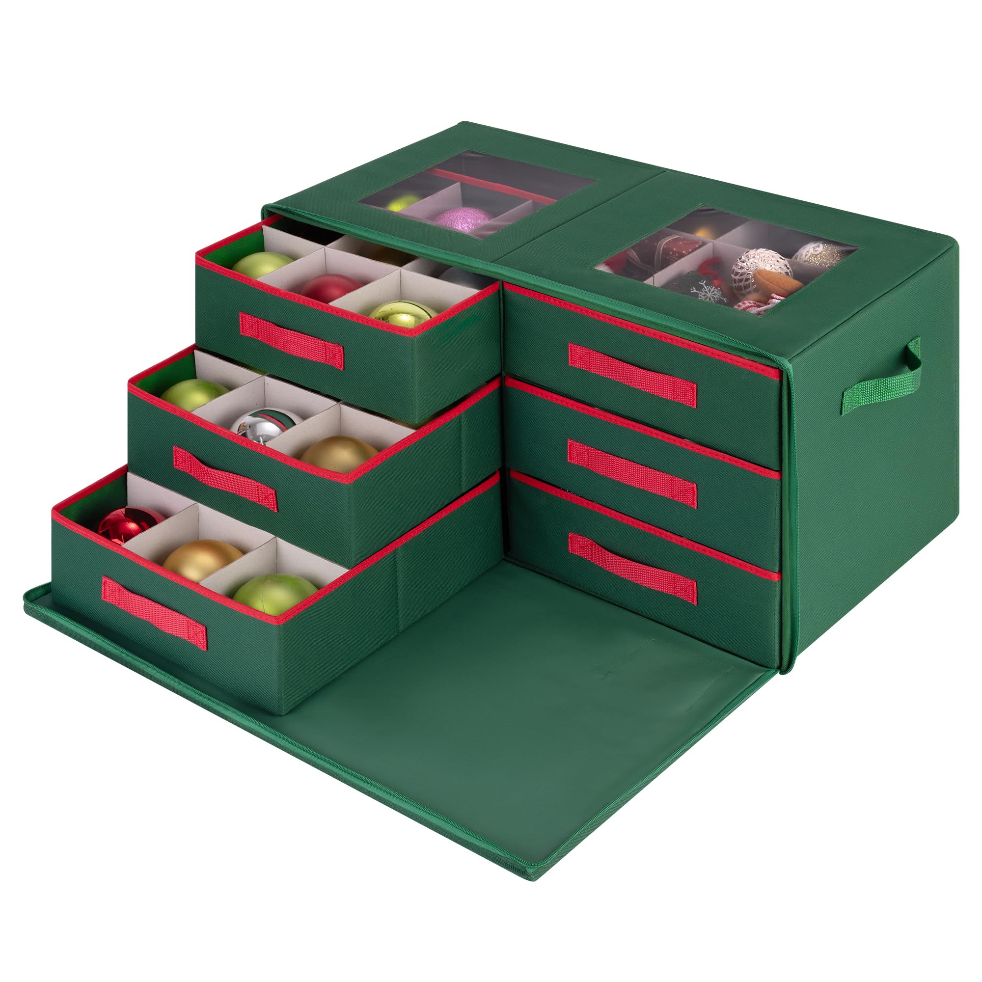 StorageWorks Christmas Ornament Storage, Organizer Containers Stores up ...