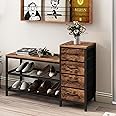 Amazon.com: EXOTICA 3-Tier Shoe Storage Bench Industrial Entryway Shoe ...