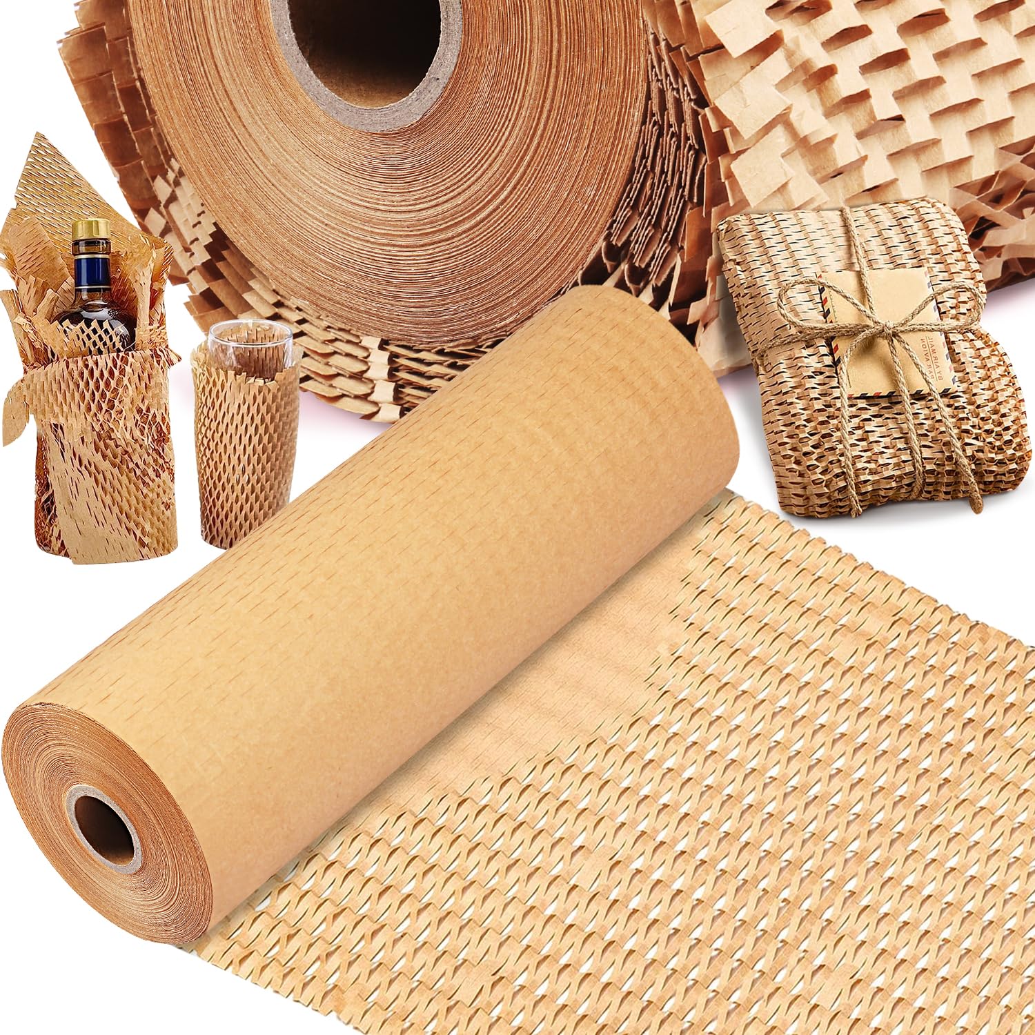 Honeycomb Packing Paper, 15" x 400' Honeycomb Paper Cushioning Wrap for ...