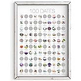 Amazon.com: Enno Vatti 100 Dates Scratch-Off Poster- Ultimate Adventure ...