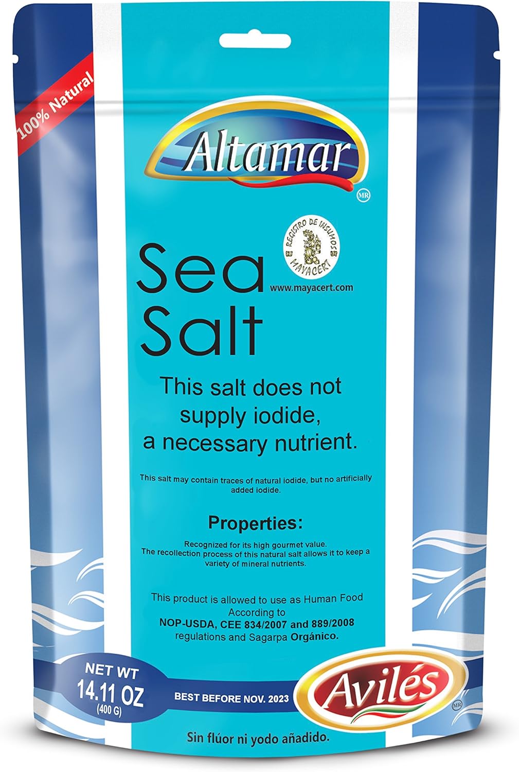 Altamar Sal Natural, 400 g: Amazon.com.mx