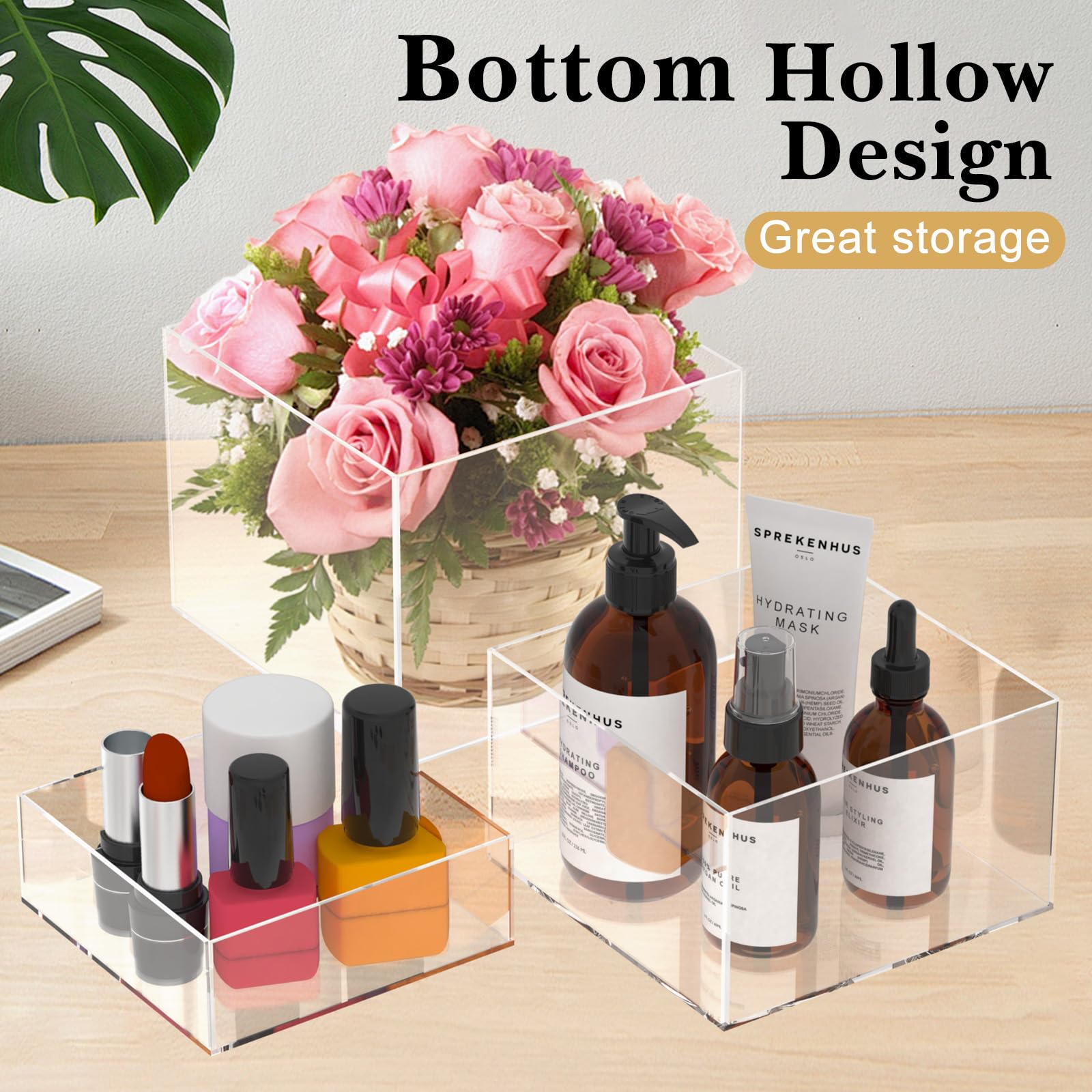 Buffet Risers 3Pcs Acrylic Food Display Risers For Party Buffet Risers ...