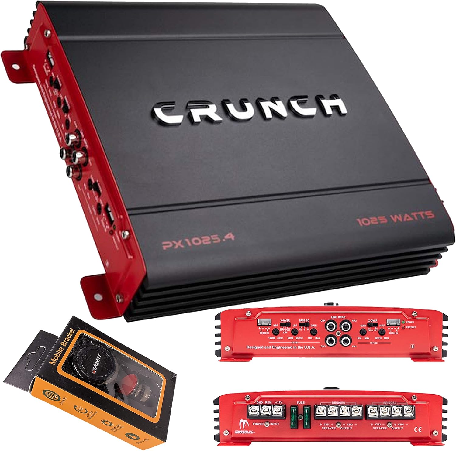 Amazon.com: Crunch PX 1000.2 Power Amplifier (Class Ab, 2 Channels ...