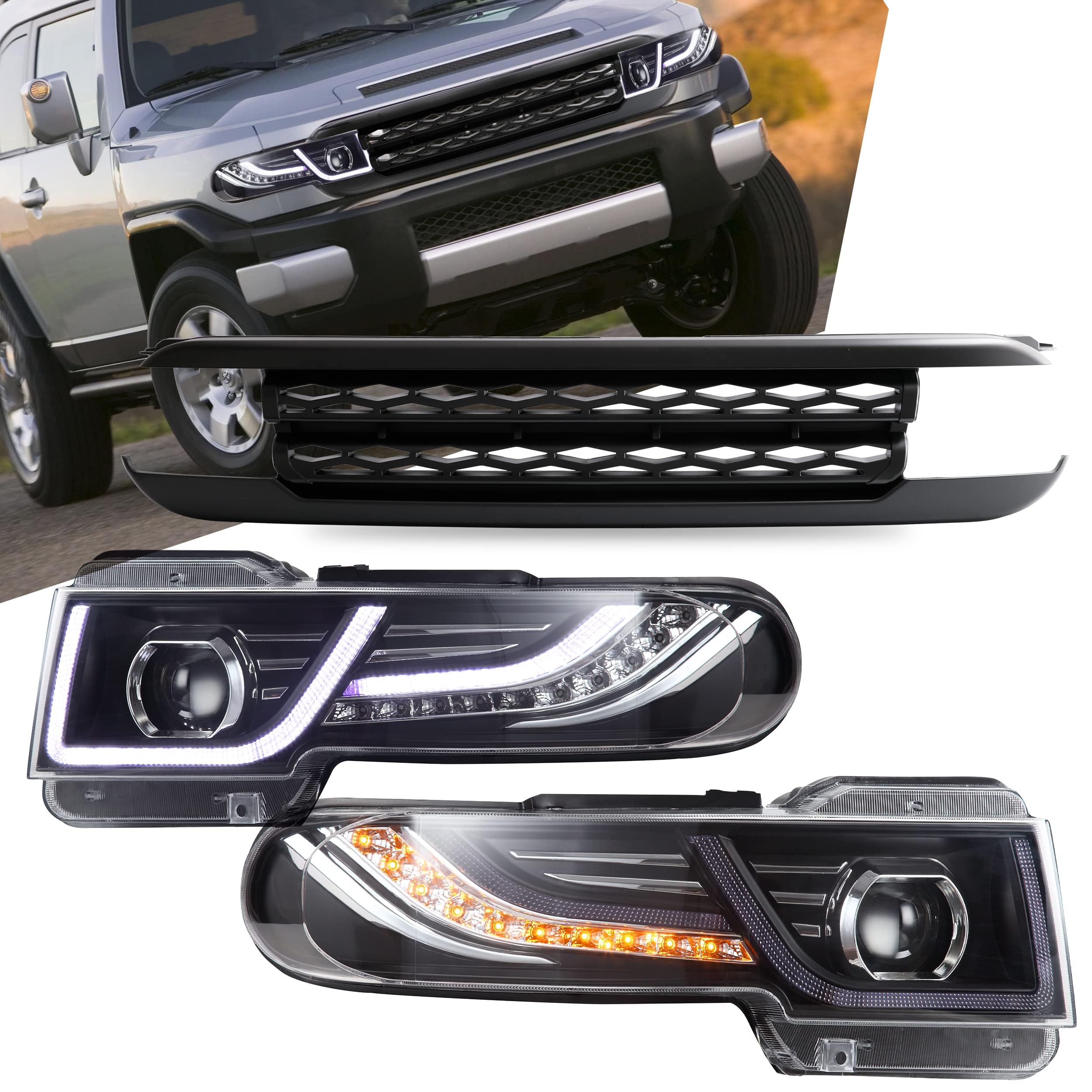 Mua VLAND Headlights Assembly Fit for Toyota FJ Cruiser SUV 1st Gen ...